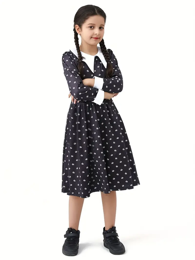 Dječji kostim Wednesday Addams - Woopshop